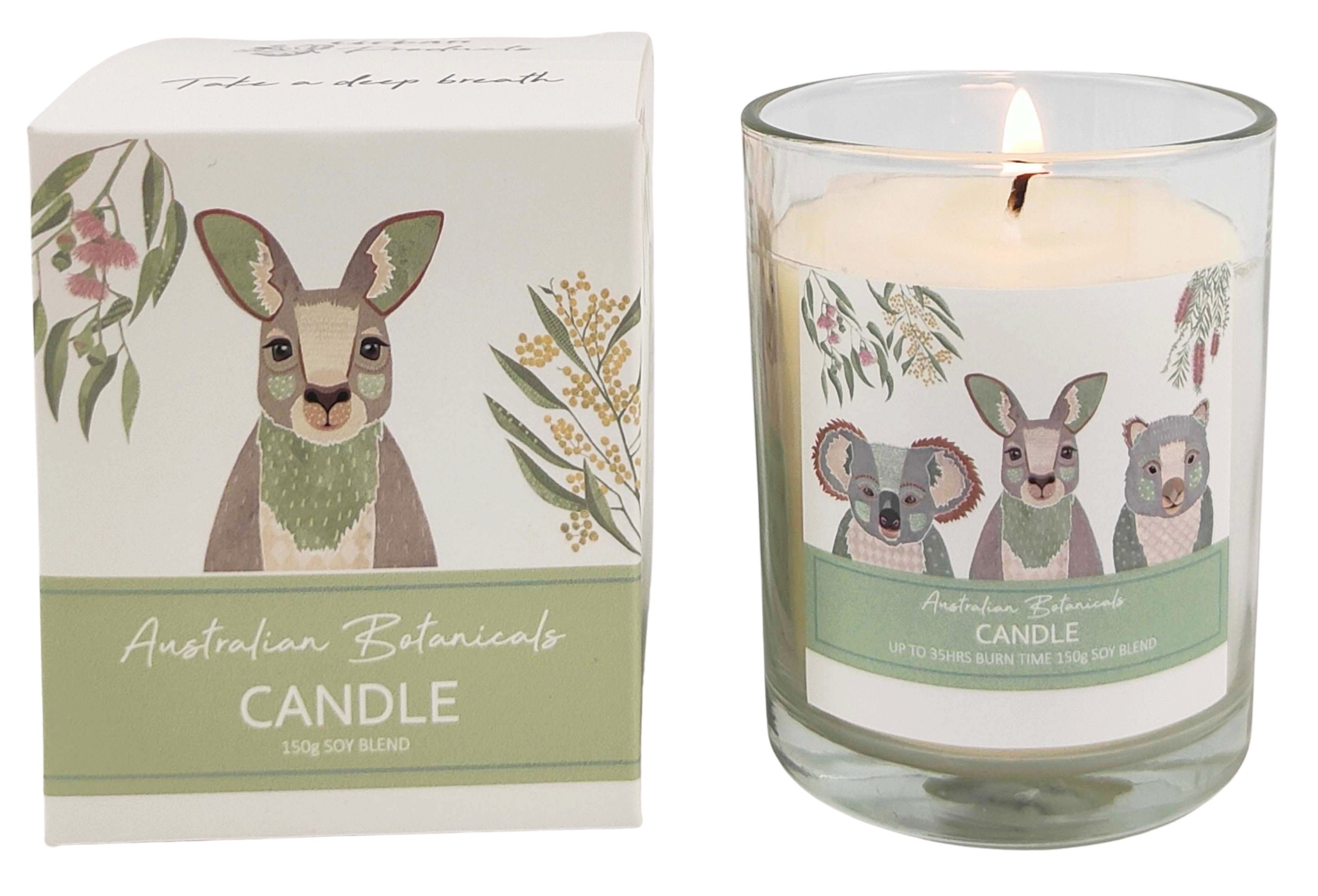 Australian Animals Candle Green – Winding Home